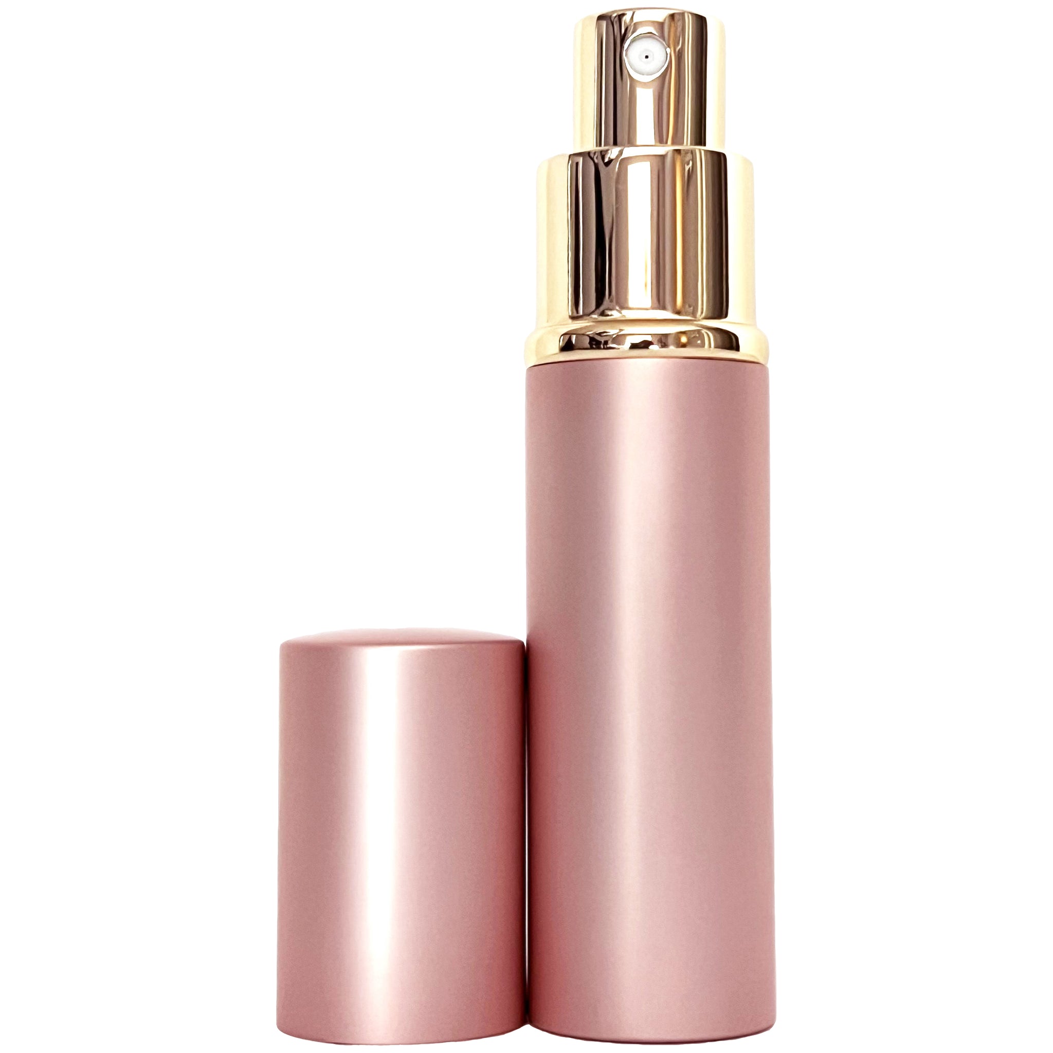 10ml 0.33oz Pink Perfume Glass Spray Deluxe Bottles Gold Atomizers