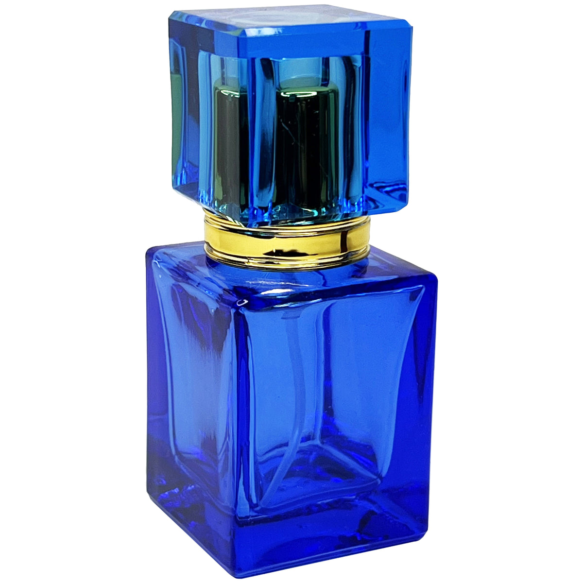 30ml 1oz colored glass cube perfume spray bottles