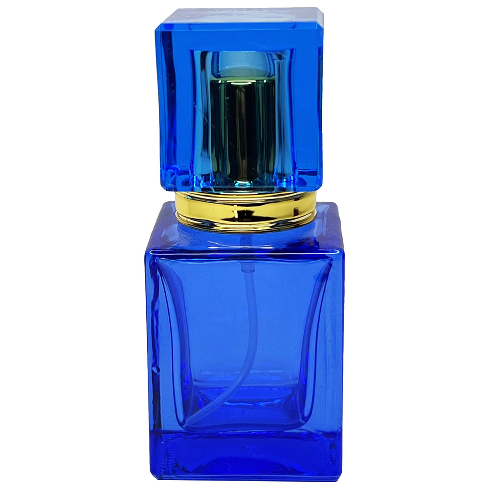 30ml 1oz colored glass cube perfume spray bottles