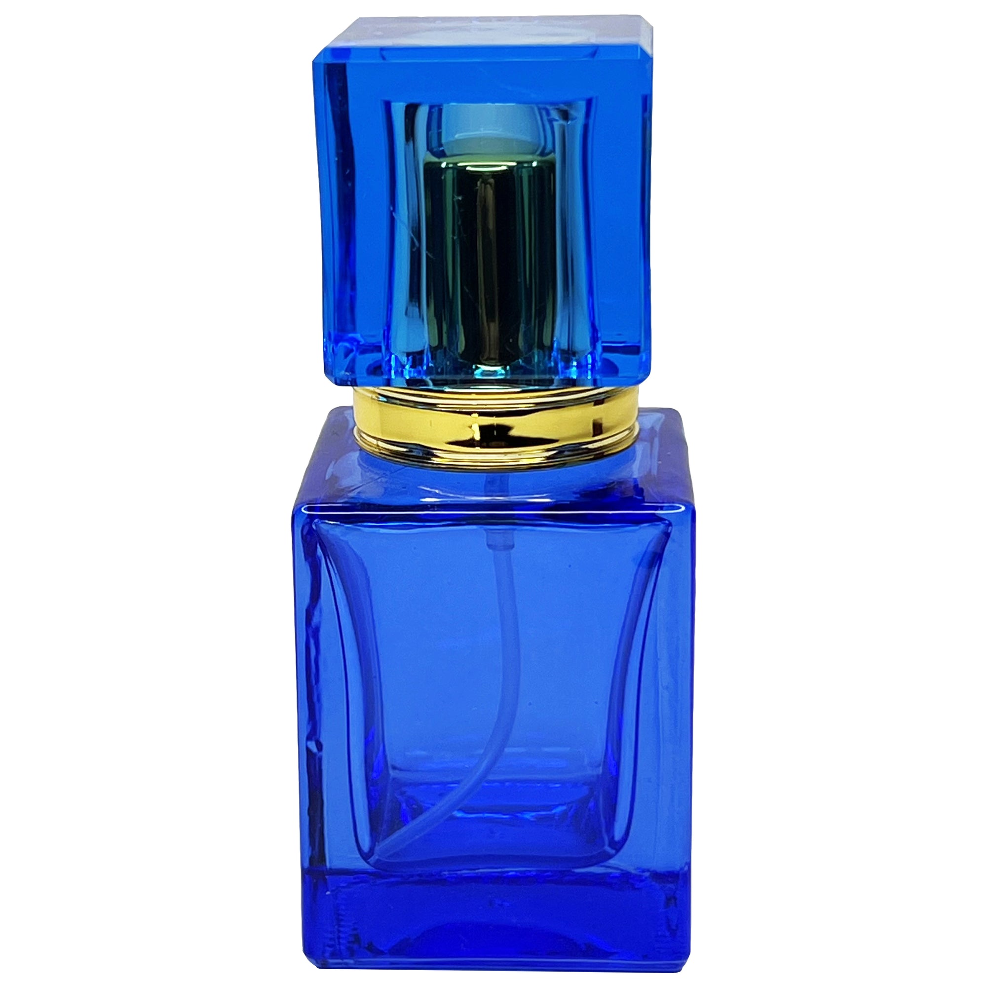 30ml 1oz colored glass cube perfume spray bottles