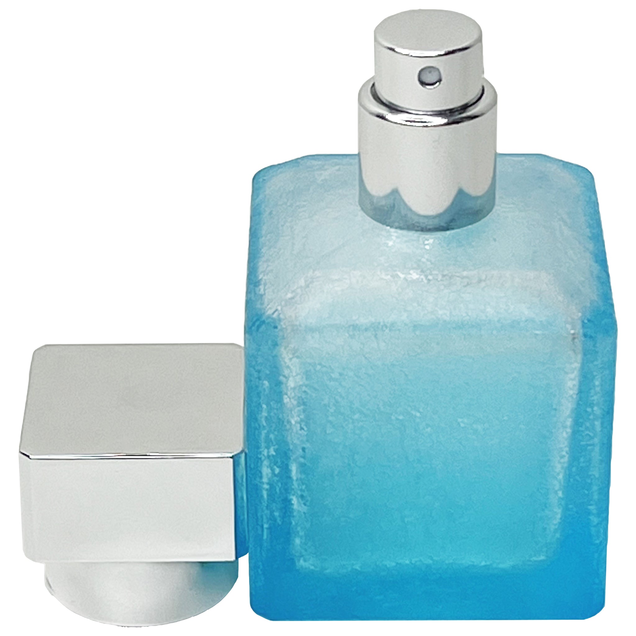 50ml 1.7oz 6 colors gradient cube textured glass perfume spray bottles