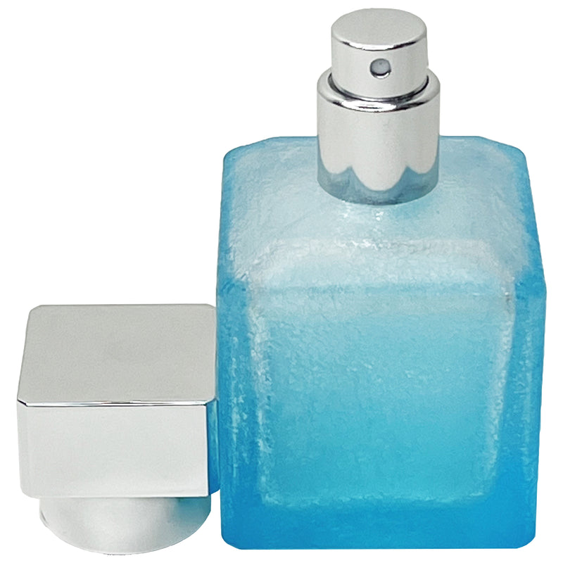 50ml 1.7oz 6 colors gradient cube textured glass perfume spray bottles