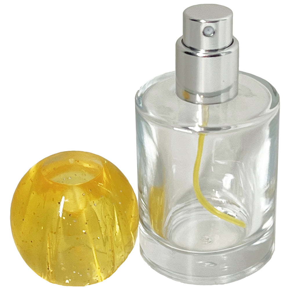 30ml 1oz cylinder colored sphere lids glass spray bottles