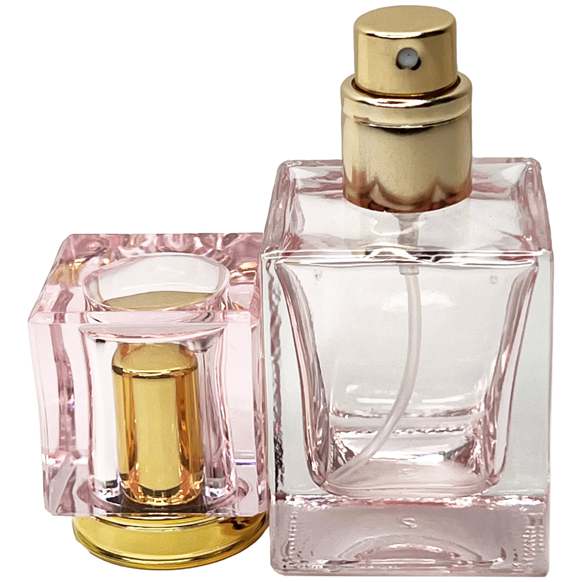 30ml 1oz colored glass cube perfume spray bottles