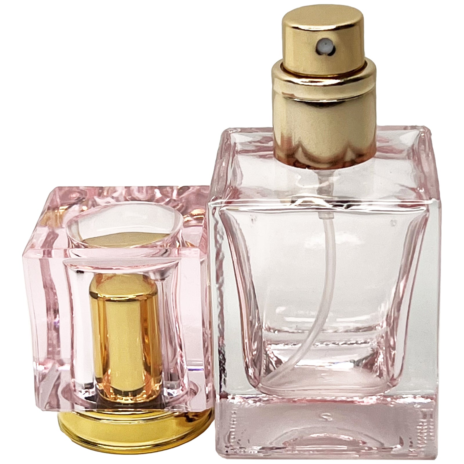 30ml 1oz colored glass cube perfume spray bottles