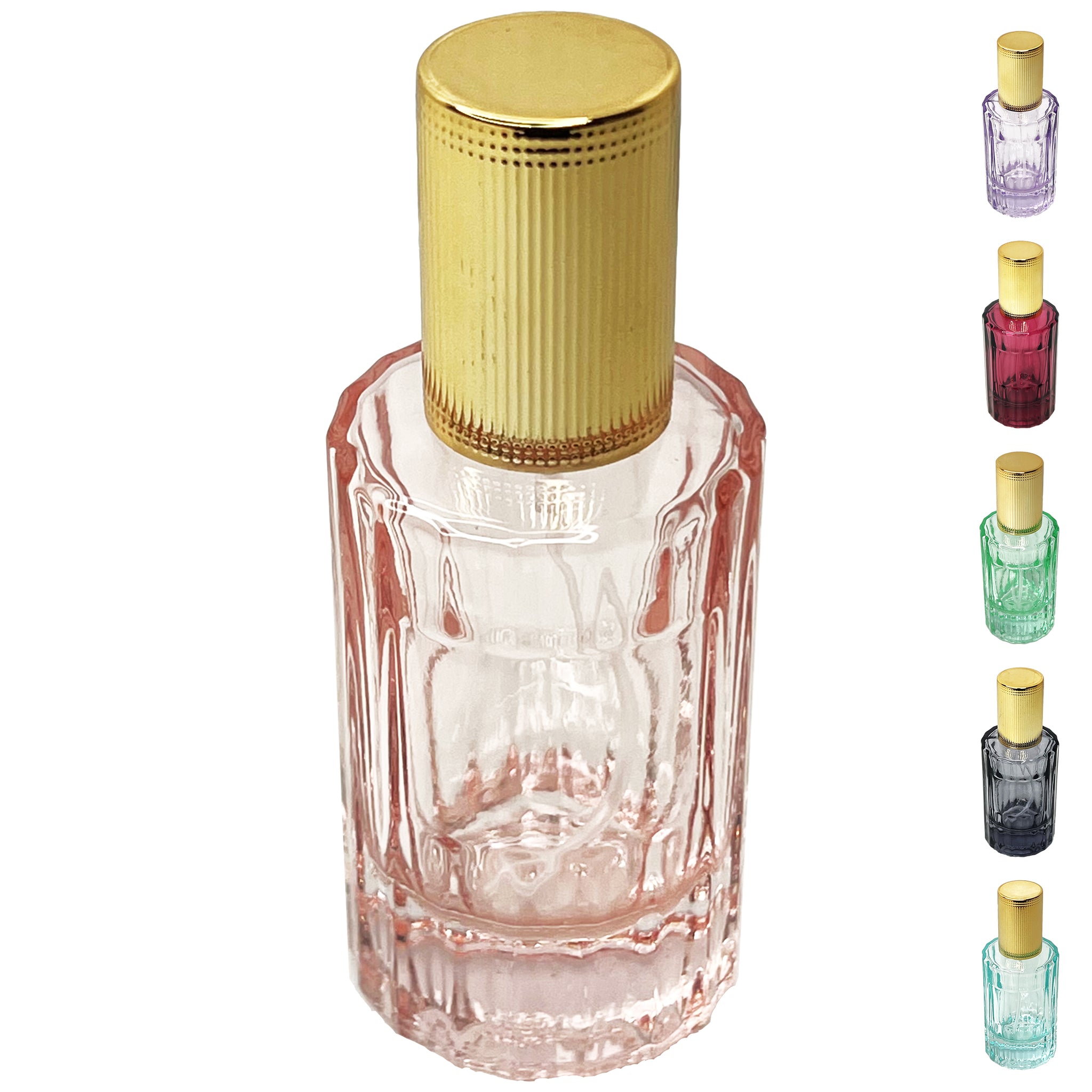 30ml 1oz colored glass cylinder perfume spray bottles