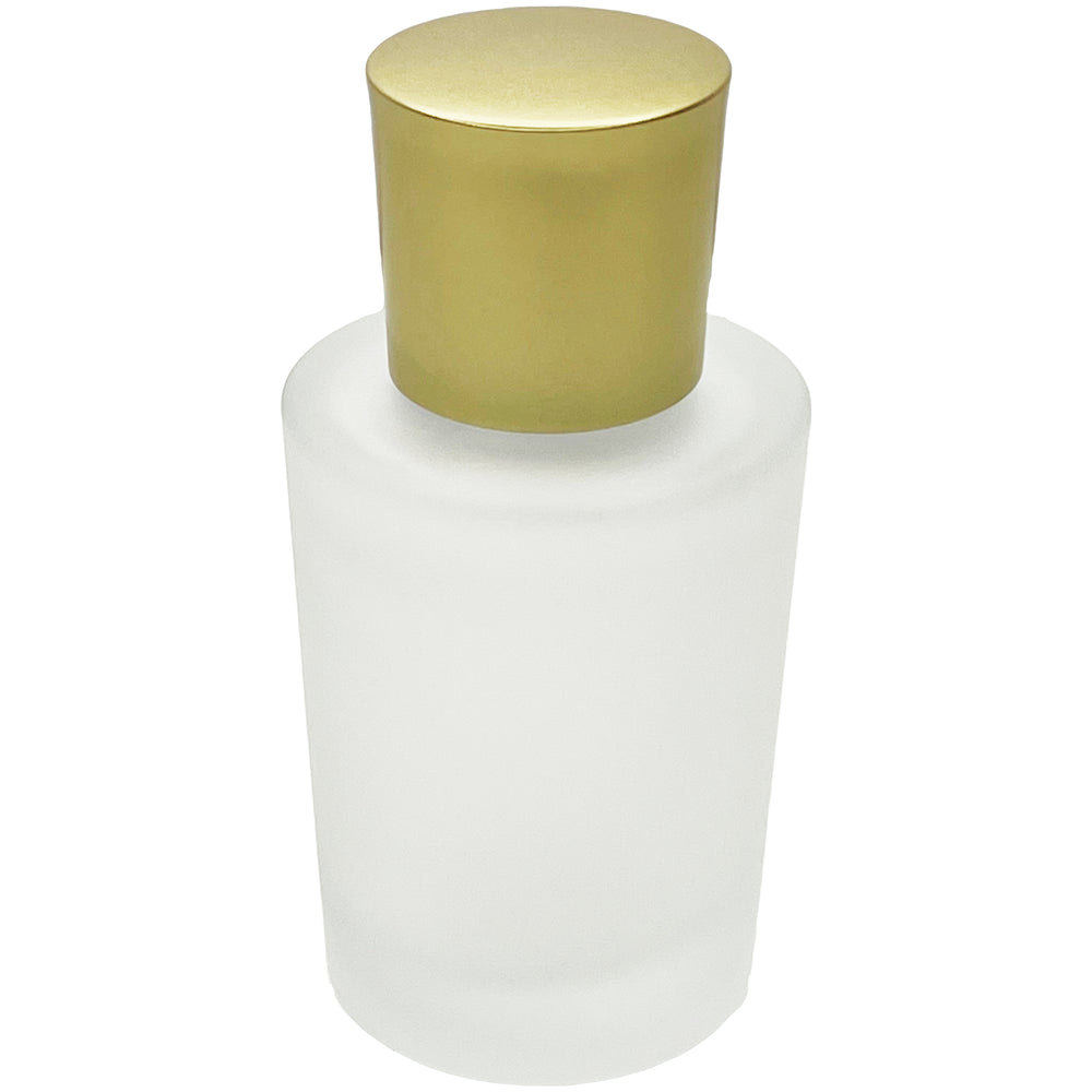 50ml 1.7oz flat cone glass perfume bottles 4 colors